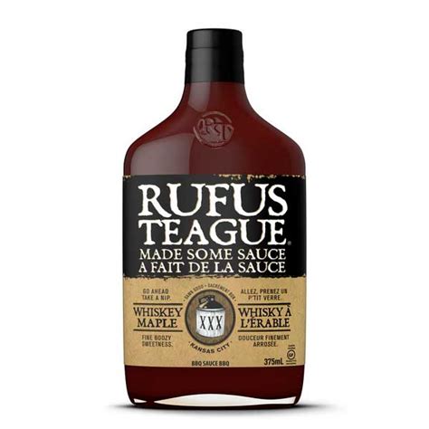 Rufus Teague BBQ Sauce - Whiskey Maple | Whistler Grocery Service ...