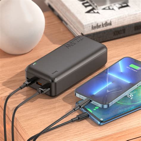 Повербанк с быстрой зарядкой QC 3.0 + PD 30000мАч Power bank Hoco J101A ...