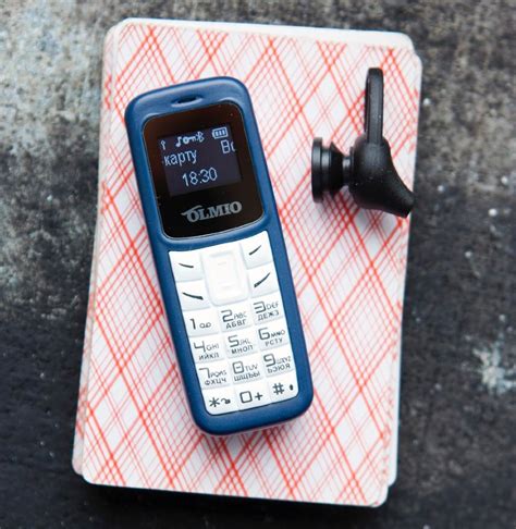 Мобильный телефон Olmio A02, blue (1 Sim, microSD, BT, FM, 280 mAh)