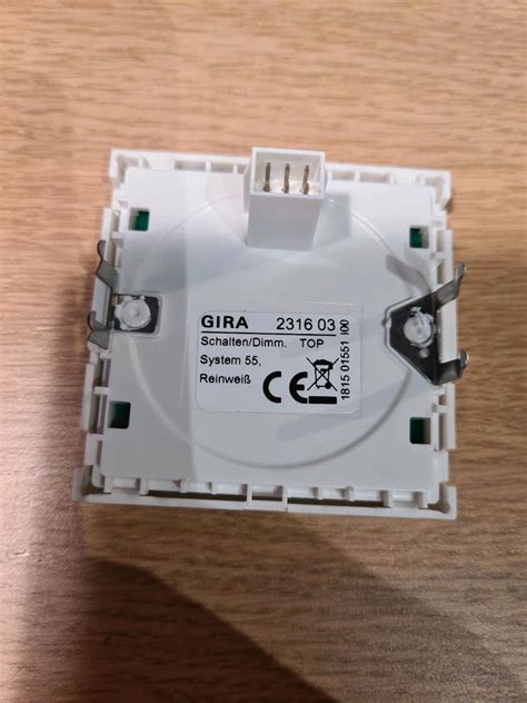 Gira Dimmer Einsatz Gira 030500 + Gira 231603 + Gira 065527 in Münster ...