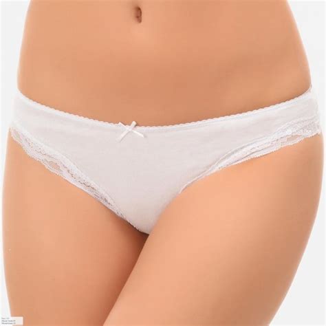 Женские трусы бразилиана с кружевом Sielei 1267 Bianco 44(M) Белый от ...