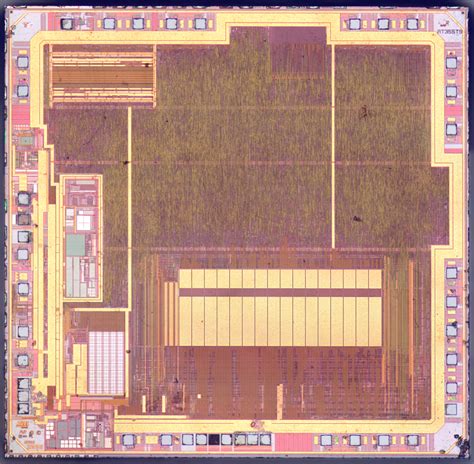 Atmel AT90USB162 : weekend die-shot : ZeptoBars