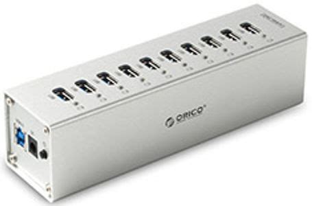 Buy Orico 10 Port USB 3.0 Aluminium Hub Silver [ORICO-A3H10-SV] | PC ...