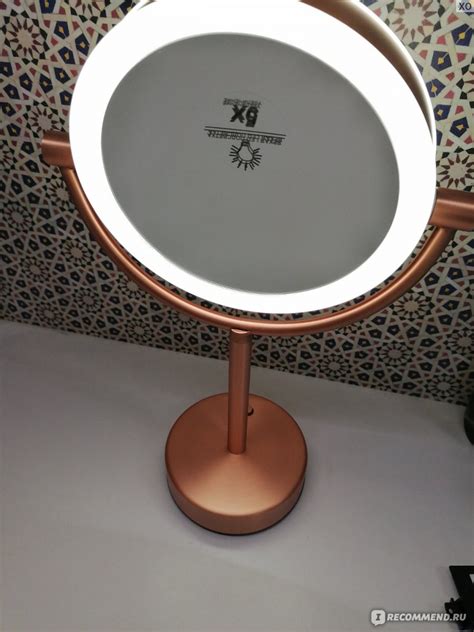 Косметическое зеркало с подсветкой Planta PLM-1725 Copper - «Крепкое ...