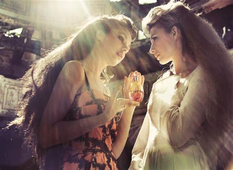 Two women stock image. Image of love, face, makeup, model - 19459201