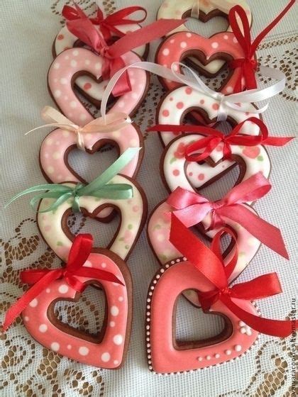 Сердечки Пряничные | Valentine sugar cookies, Valentine cookies ...