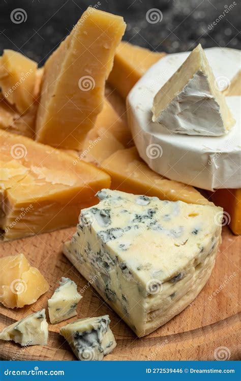 Parmesan. Cheeses Set Dor Blu Chedar Camamber Brie. Different Types of ...