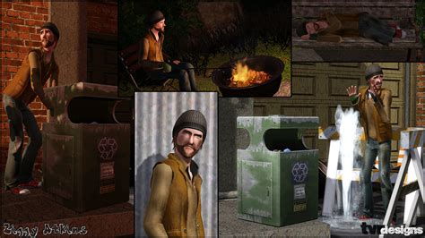 Mod The Sims - Ziggy Atkins - A Hobo by TVRdesigns