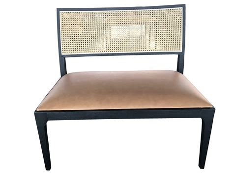 solid wood Linen upholstered loveseats chair CYC-087 LE - Trannel Home