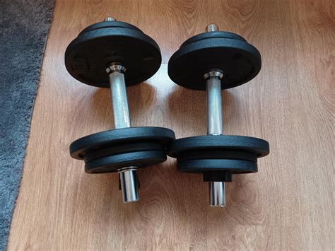 Zestaw hantli Decathlon Domyos 2 x 8kg | Oborniki Śląskie | Kup teraz ...