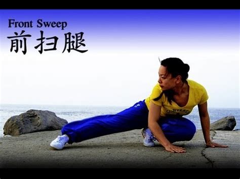 WUSHU TUTORIAL: Front Sweep Kick 900° - YouTube