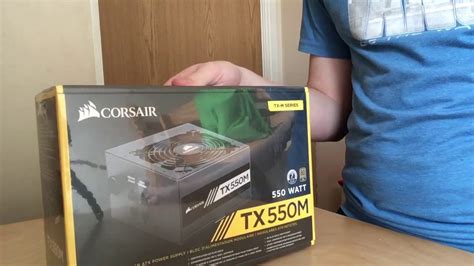 Corsair TX550M Semi-Modular Power Supply Unboxing and Install (Part 1 ...