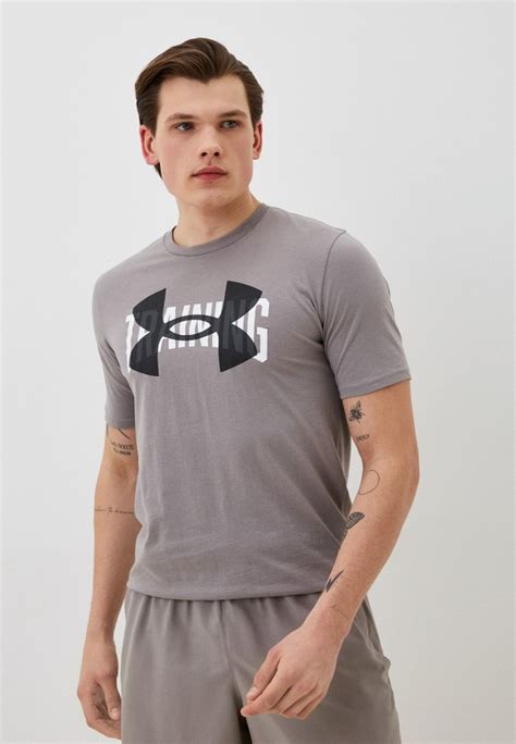 Футболка Under Armour UA TRAINING OVERLAY SS, цвет: серебряный ...