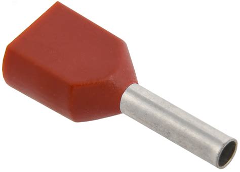 Наконечник кабельный НШвИ 2х0.75-8 темно-красный НГИ2 артикул UTE10-D75 ...