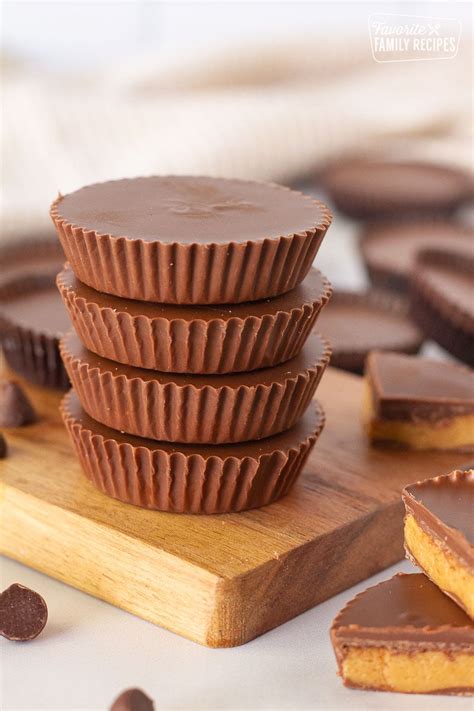 This homemade Reese's Peanut Butter Cups recipe will satisfy your peanut butter cravings in just ...