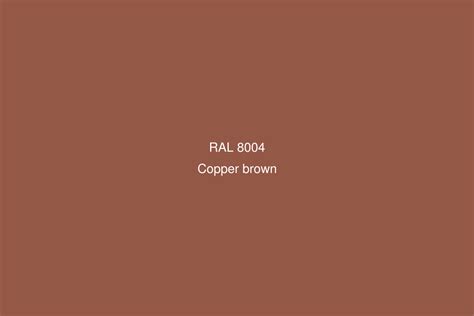 RAL 8004 Colour (Copper brown) - RAL Brown colours | RAL Colour Chart UK