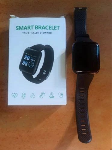 Black Rectangular Smart Bracelet Watch, For Daily, 100g at ₹ 173/piece ...