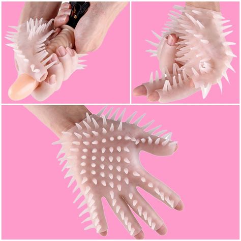 Masturbation Massage Glove Adult Sex Toys For Men And Women Spike ...