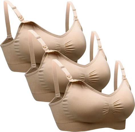 Buy Daisity Womens Seamless Sleep Nursing Bra for Breastfeeding Clip ...