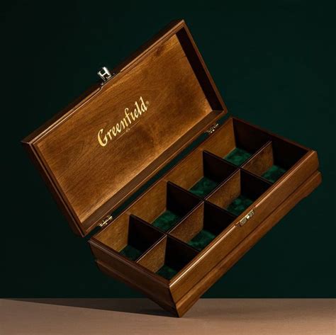 Деревянная шкатулка для чая Greenfield