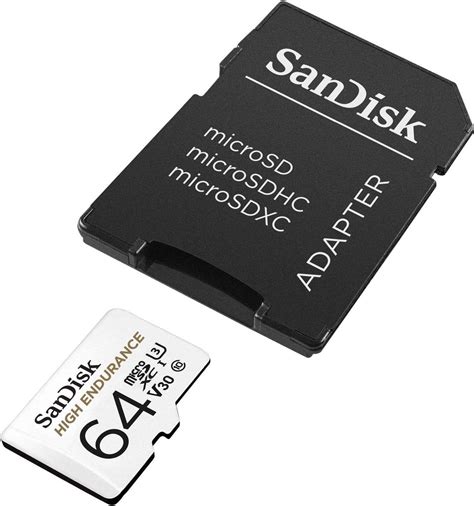 Карта памяти micro SDXC 64GB SanDisk High Endurance C10 U3 V30 (SDSQQNR ...