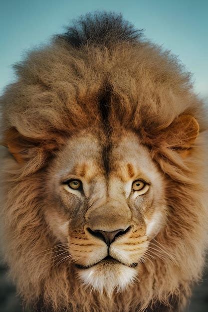 Premium Photo | A lion's mane is shown in this illustration.