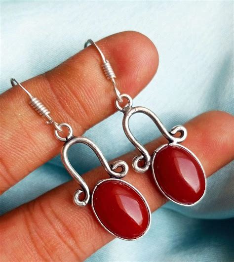 Купить Красный оникс, драгоценный камень, стерлинговое серебро 925 ...