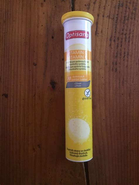 Podrobné informace o potravině Optisana Vitamín C tablety