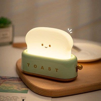 Детский аккумуляторный LED ночник Тостер, бирюзовый | Cute night lights ...