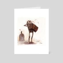 Mr. Koff plays his accordion to welcome spring, an art print by ...