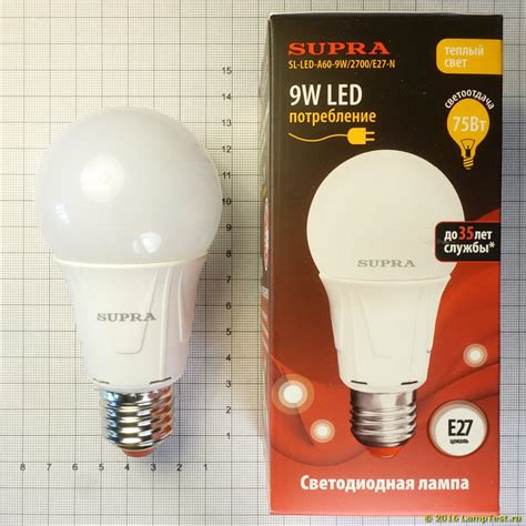 Supra SL-LED-A60-9W/2700/E27-N