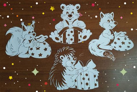 Новогодние вытынанки. — Наши красивые окна | OK.RU | Preschool ...