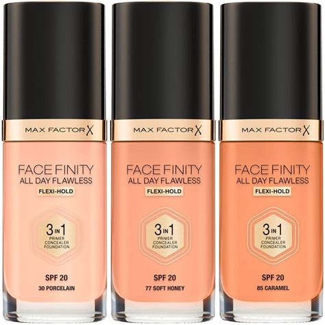 Facefinity All Day Flawless 3 in 1 Foundation SPF20 30ml | Max factor ...