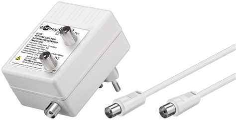 Wzmacniacz antenowy dla dwóch urządzeń 15 dB (DVB-T, DVB-T2, DVB-C ...