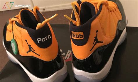 真男人要有一對AIR JORDAN 11「PORNHUB」客製化版本 - 球鞋 - SSwagger