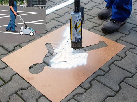 Аэрозольная краска для напольной разметки белая AMPERE TRAFFIC PAINT ...