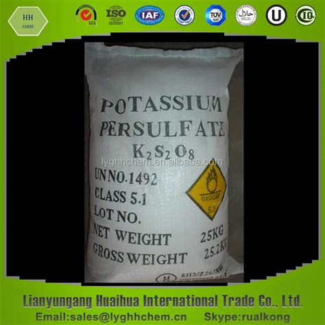 Potassium Persulfate Price - Buy Potassium Persulfate K2s2o8,Potassium ...