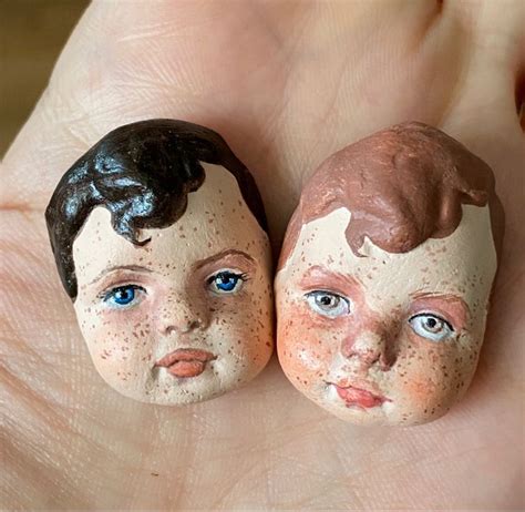 Личики для ватных игрушек. | Художественные куклы, Детские елочные ...