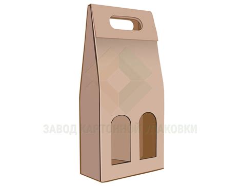 Коробка пакет для бутылок 200x80x350 от производителя, купить в Москве ...
