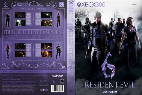 Capa Jogo Resident Evil 6 Xbox 360 Capas de DVDs - Capas de Filmes e ...