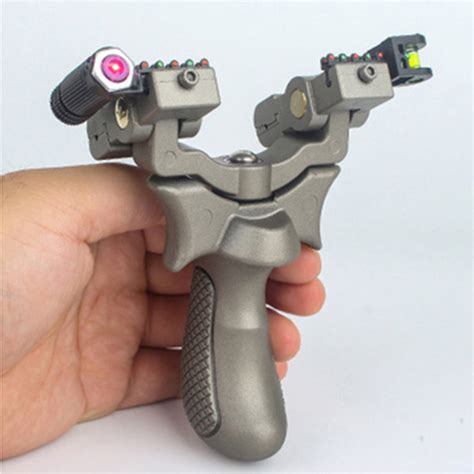 Лазерная рогатка Laser Slingshot Rotate One (gray) для охоты, стрельбы ...