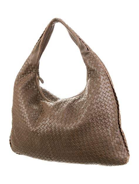 Bottega Veneta Vintage Intrecciato Small Veneta Hobo - Brown Hobos ...
