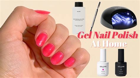 Gel Nail Polish At Home - YouTube