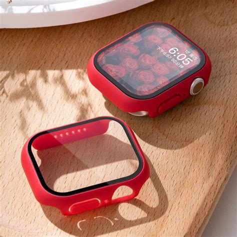 Стальное стекло + корпус Apple Watch 45mm 41 44 40 заставка, аксессуары ...