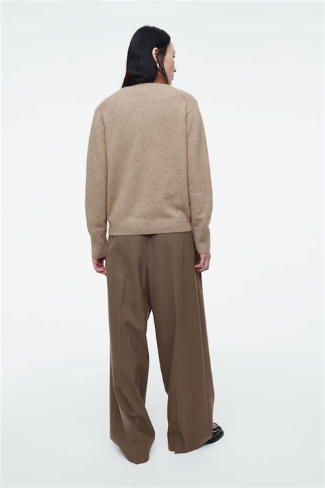 CASHMERE JUMPER - BEIGE / UNDYED