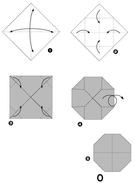 Origami на буквата О