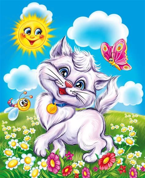 кошечка | Kitten images, Kitten cartoon, Pet birds