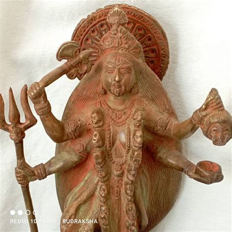 Kali Statue, 25 Cm Antique Finish Brass Goddess Kali Statue, Parvati ...