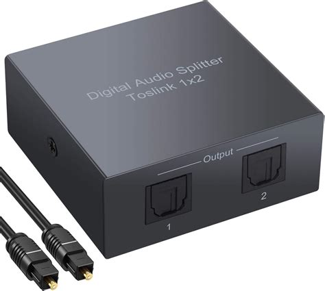 Optischer Audio Splitter, eSynic 1X2 Optischer: Amazon.de: Elektronik