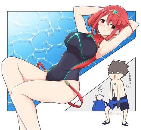 New Swimsuit Pyra (Xseynao) : r/Xenoblade_R34